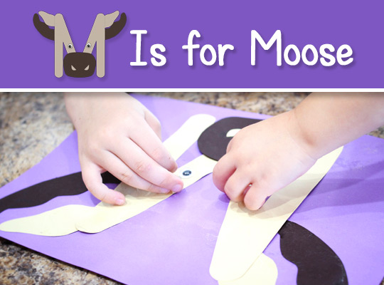 Printable Letter M Craft - M is for Moose (FREE Download)