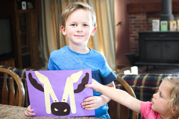 Printable Letter M Craft - M is for Moose (FREE Download)