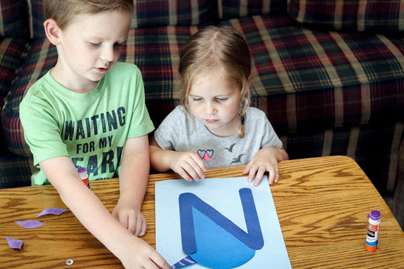 Printable Letter N Craft - N is for Narwhal (FREE Download)