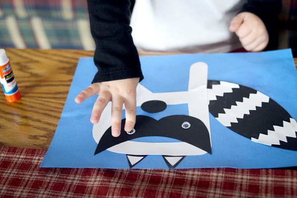 Printable Letter R Craft - R is for Raccoon (FREE Download)