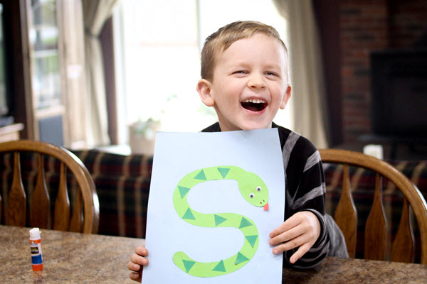 Printable Letter S Craft - S is for Snake (FREE Download)