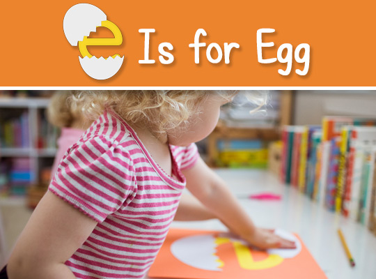 Printable Letter E Craft - E Is for Egg