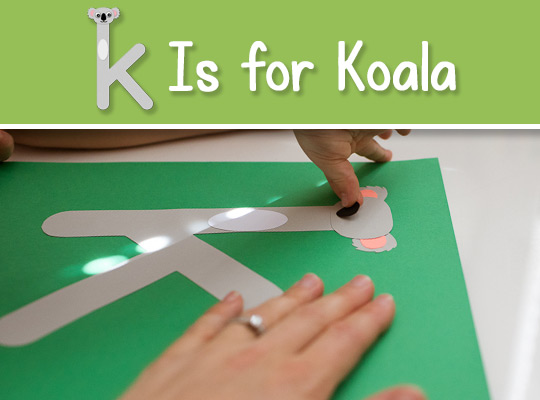 Printable Letter K Craft - K Is for Koala