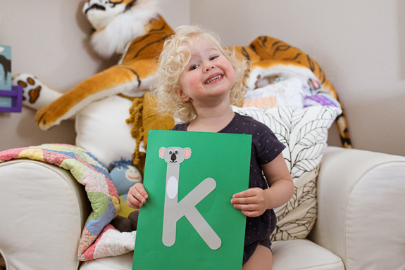 Printable Letter K Craft - K Is for Koala
