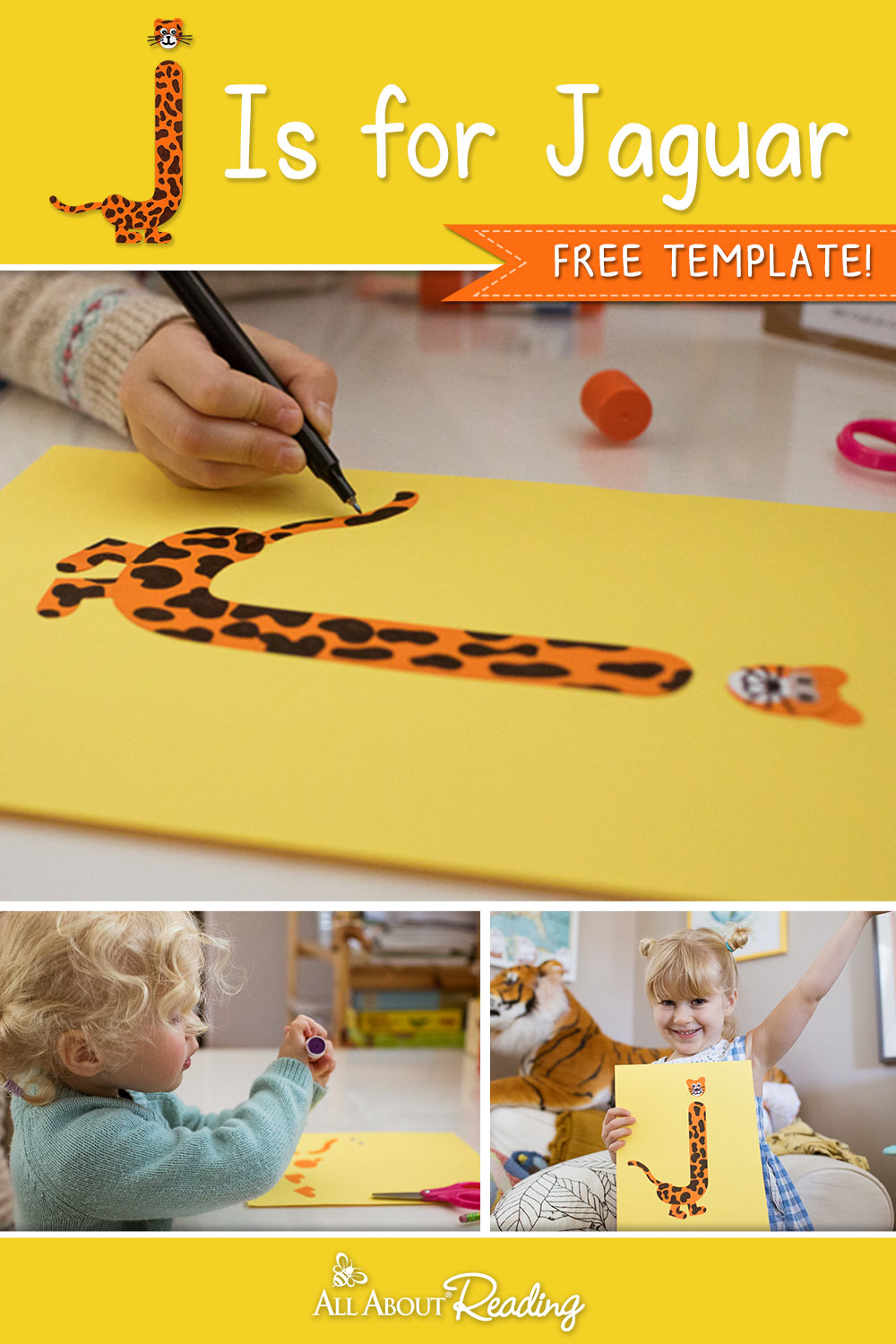 Printable Letter J Craft - J Is for Jaguar