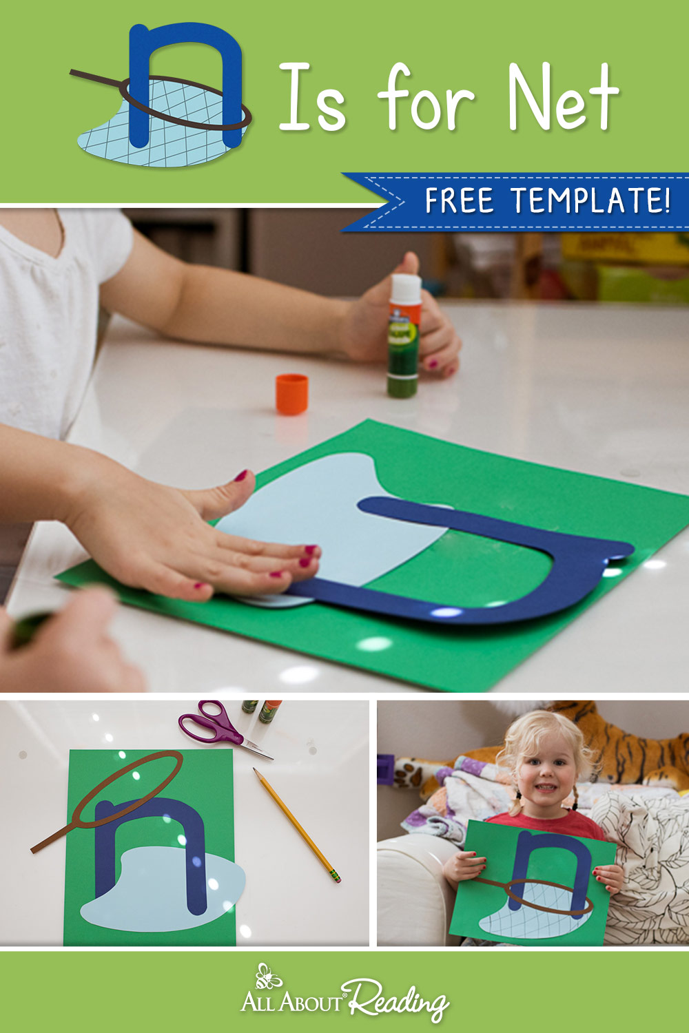 Printable Letter N Craft - N Is for Net
