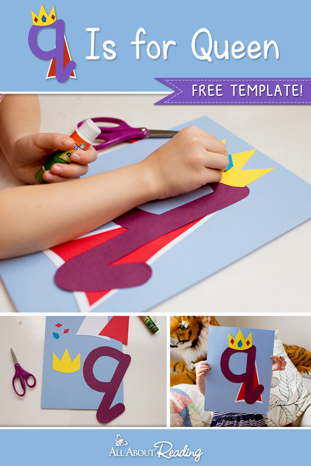 Printable Letter Q Craft - Q Is for Queen