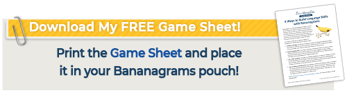 Bananagrams: Game Review + FREE Printable Game Sheet