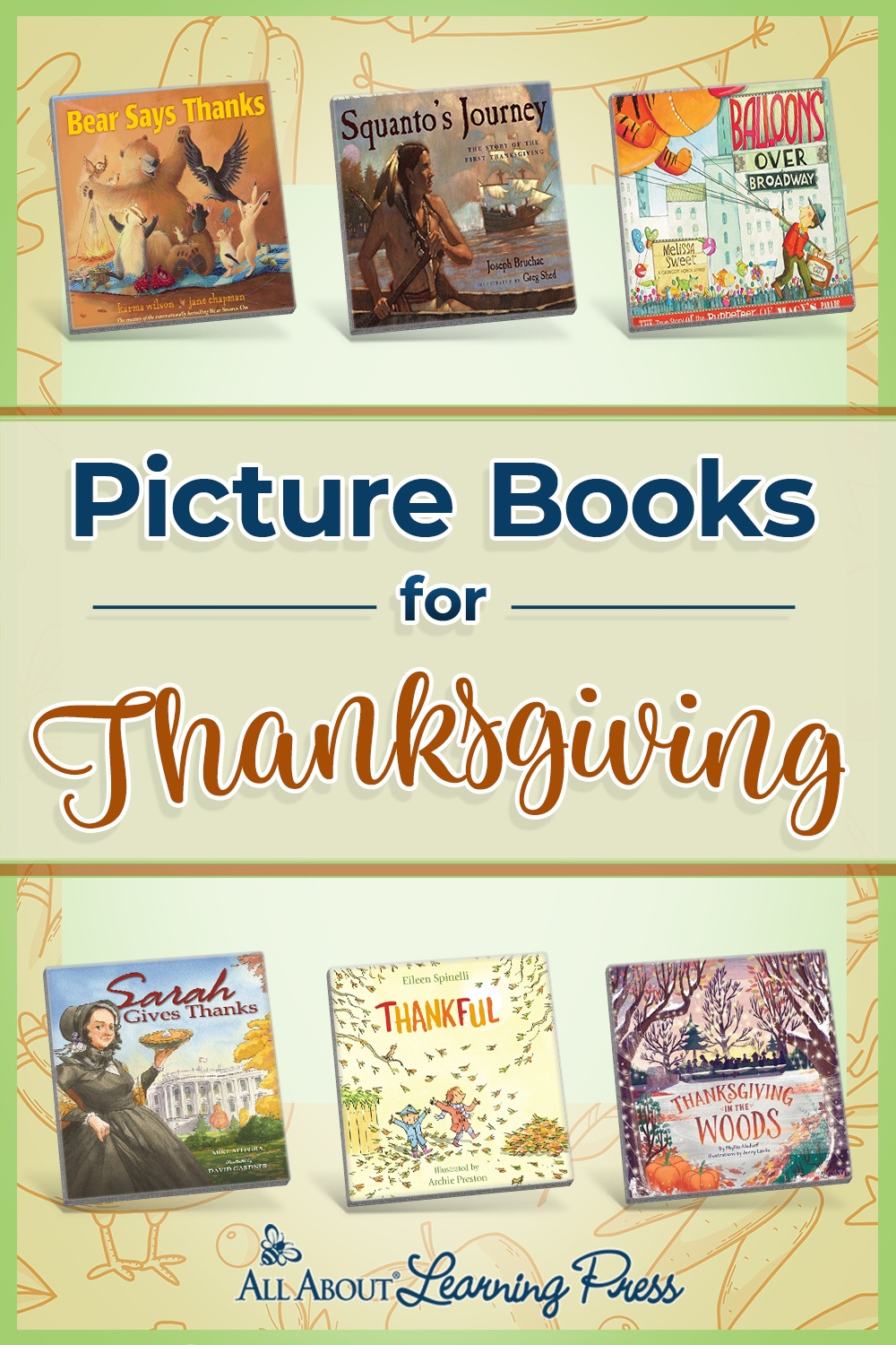Picture Books for Thanksgiving + FREE Downloadable Library List!