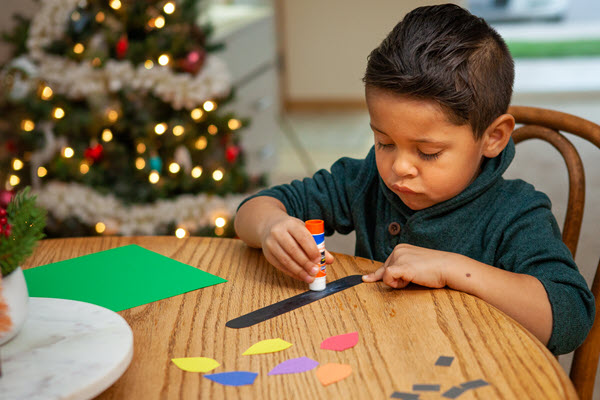 Printable Letter L Holiday Craft - L Is for Lights (Holiday Edition)